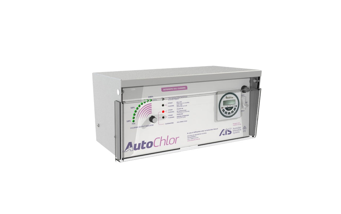 AutoChlor 25g/hr (Inc Battery Timer) Chlorinator – Halogen Group