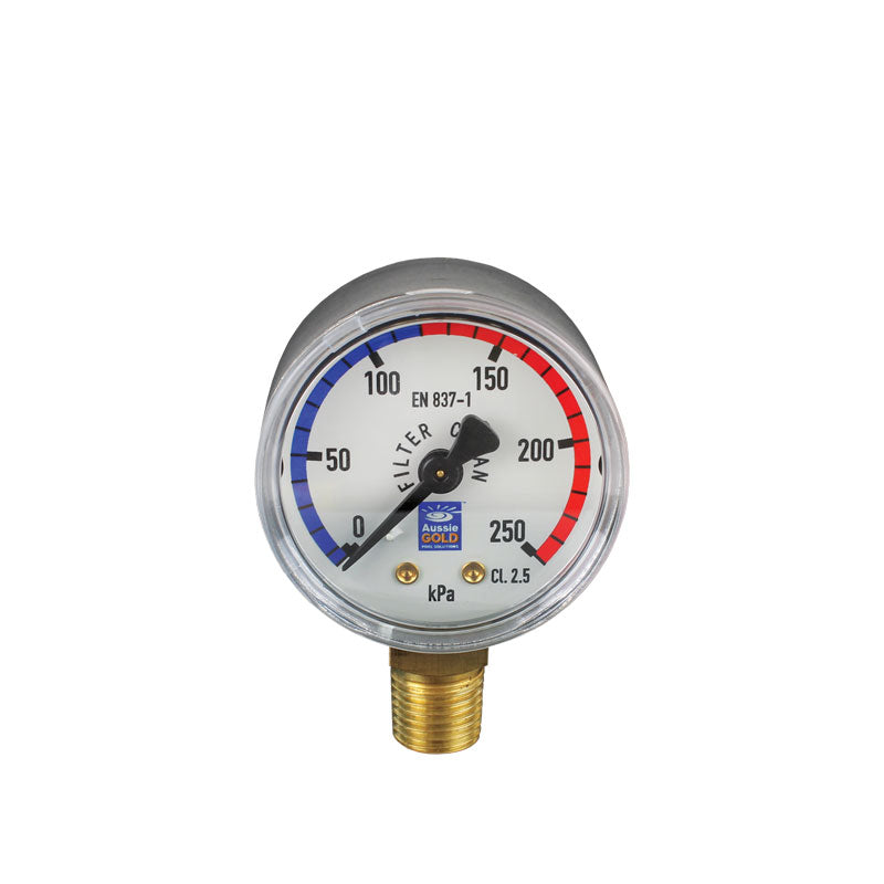 Aussie Gold - Pressure Gauge (Lower Side Mount) – Halogen Group